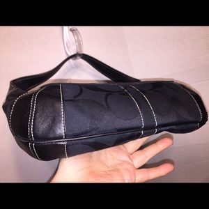 Coach | Bags | Coachs Black Jacquard Signature C Pattern Hobo | Poshmark